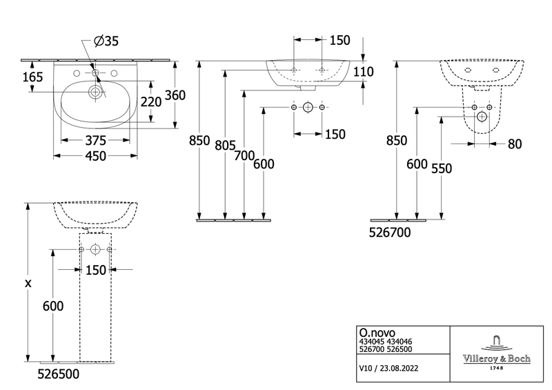 Półpostument O.novo 52670001 Weiss Alpin | AKCESORIA ŁAZIENKOWE ...